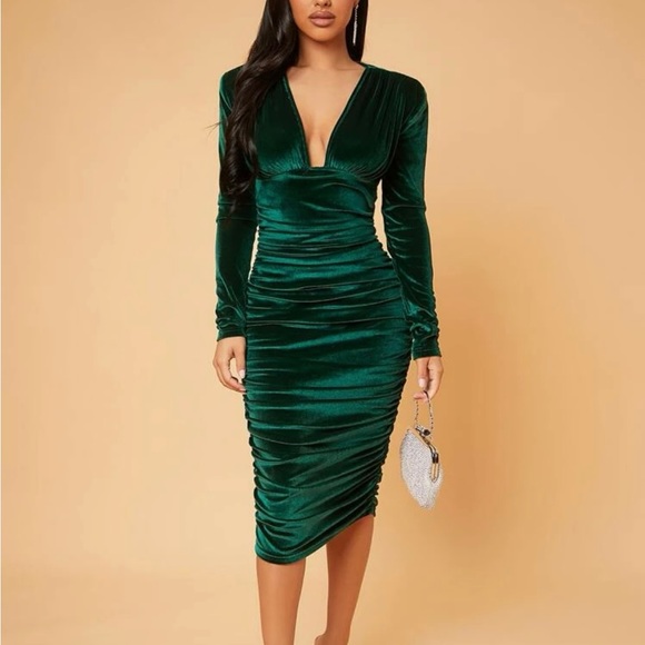 SHEIN | Dresses | Emerald Green Cocktail Dress | Poshmark